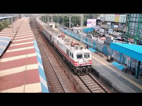 BRC WAP 5 loco with ADI - MMCT Double Decker Exp - YouTube