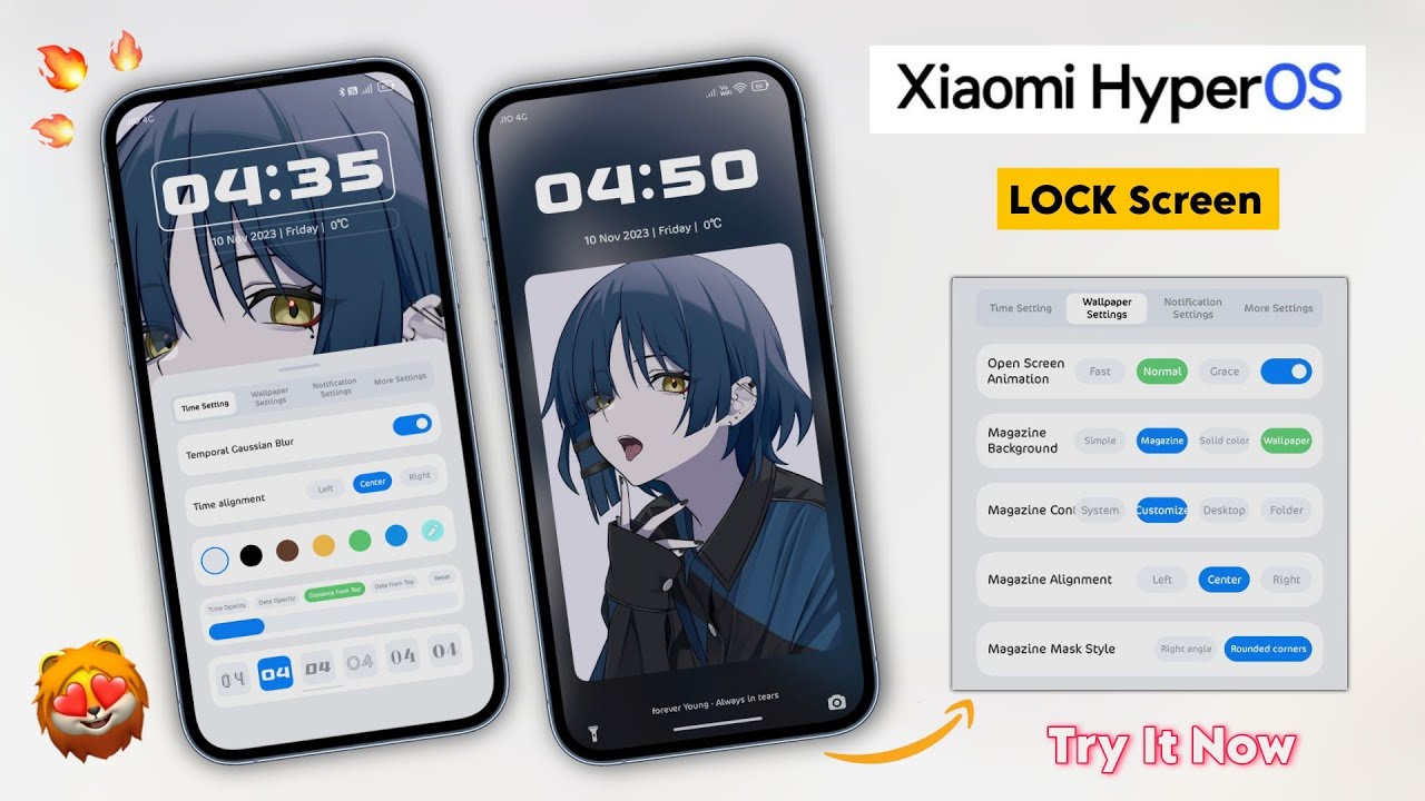 Xiaomi HyperOS Supported Themes - Cool Animation & Customized Lock ...