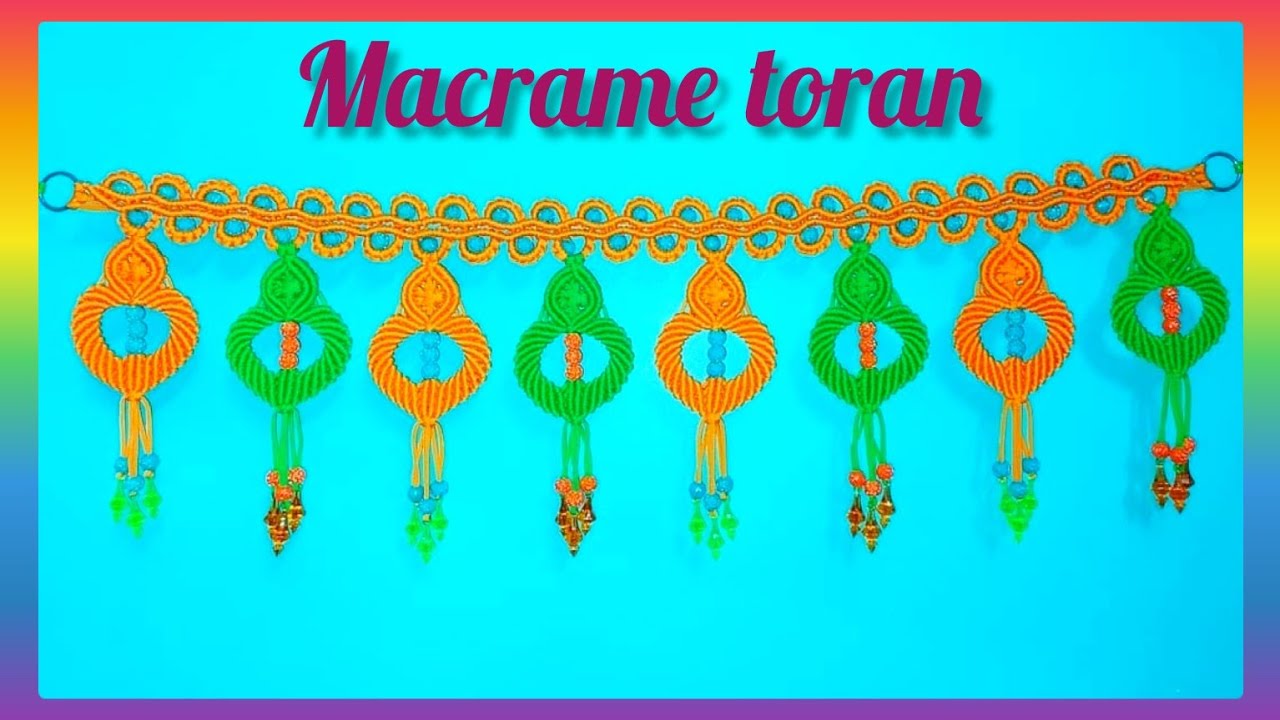 How to make macrame Toran (Simple & New Design) - YouTube