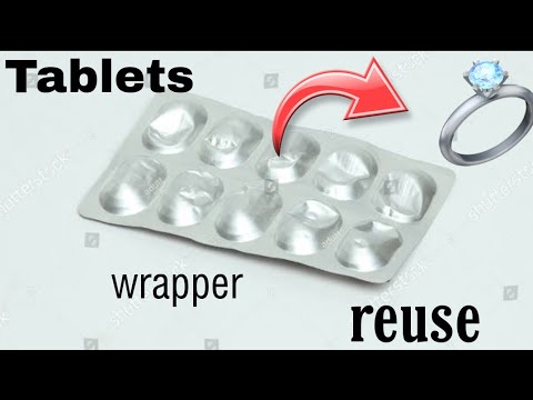 tablets wrapper reuse | diy ring making easy | ring making idea's ...