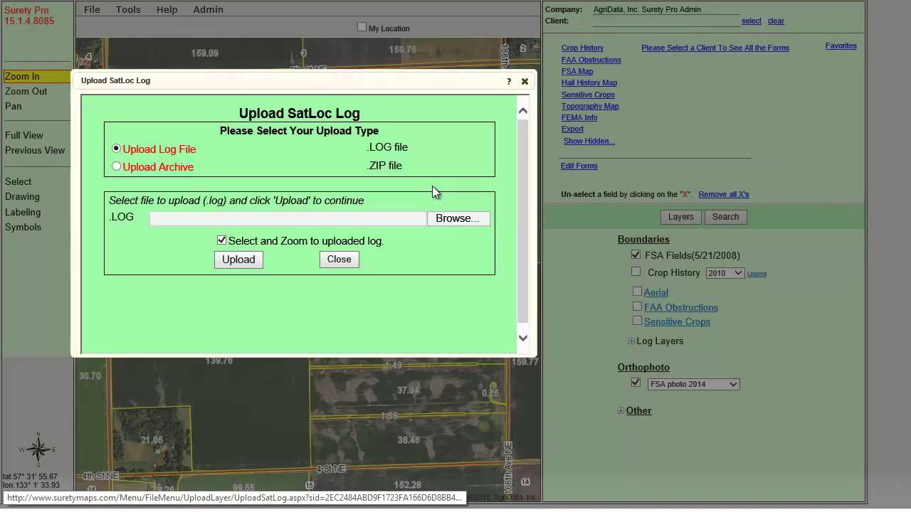 Uploading Log Files and As Applied Maps - YouTube