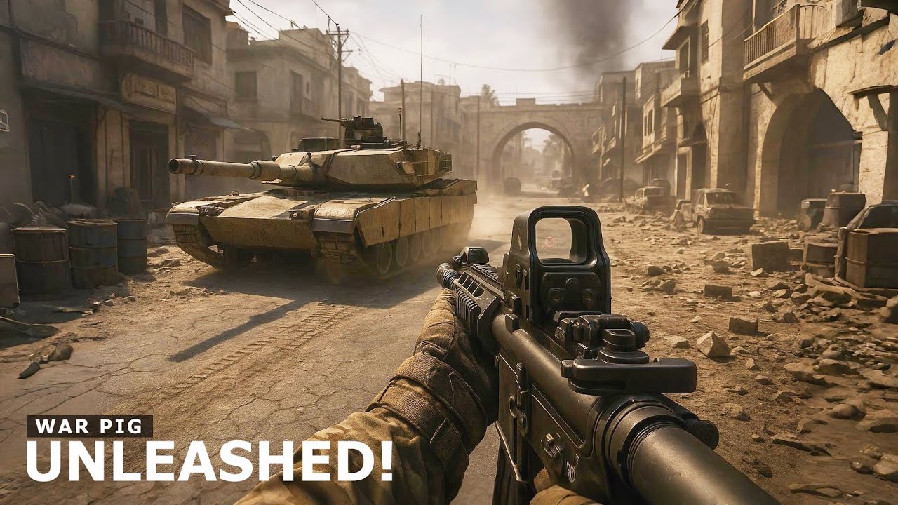 War Pig Unleashed! COD4 Modern Warfare Tank Support Mission 🐗 - YouTube
