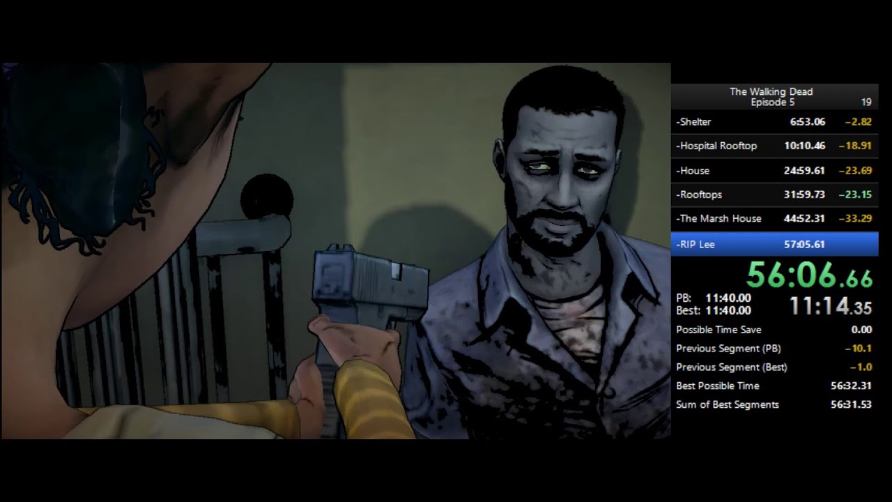 The Walking Dead Episode 5 Speedrun World Record - 56:16.470 - YouTube