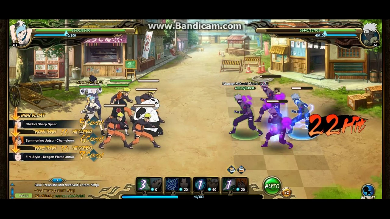 Naruto Online: Pain Chikushodo Line Up with Azure Fang - YouTube