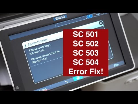 How to fix an SC 501-504 Error - YouTube