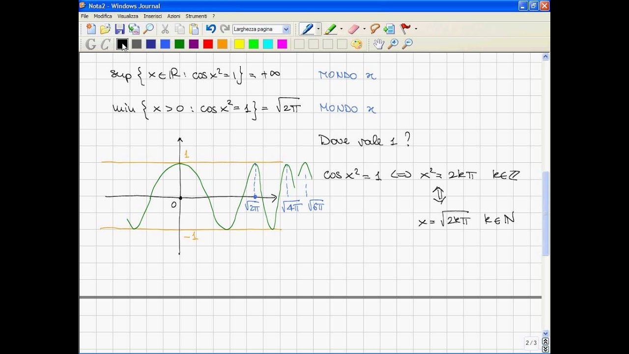 L050 Analisi Matematica I 2007 08 Esercizi su studio di funzioni, inf, sup, max, min - YouTube
