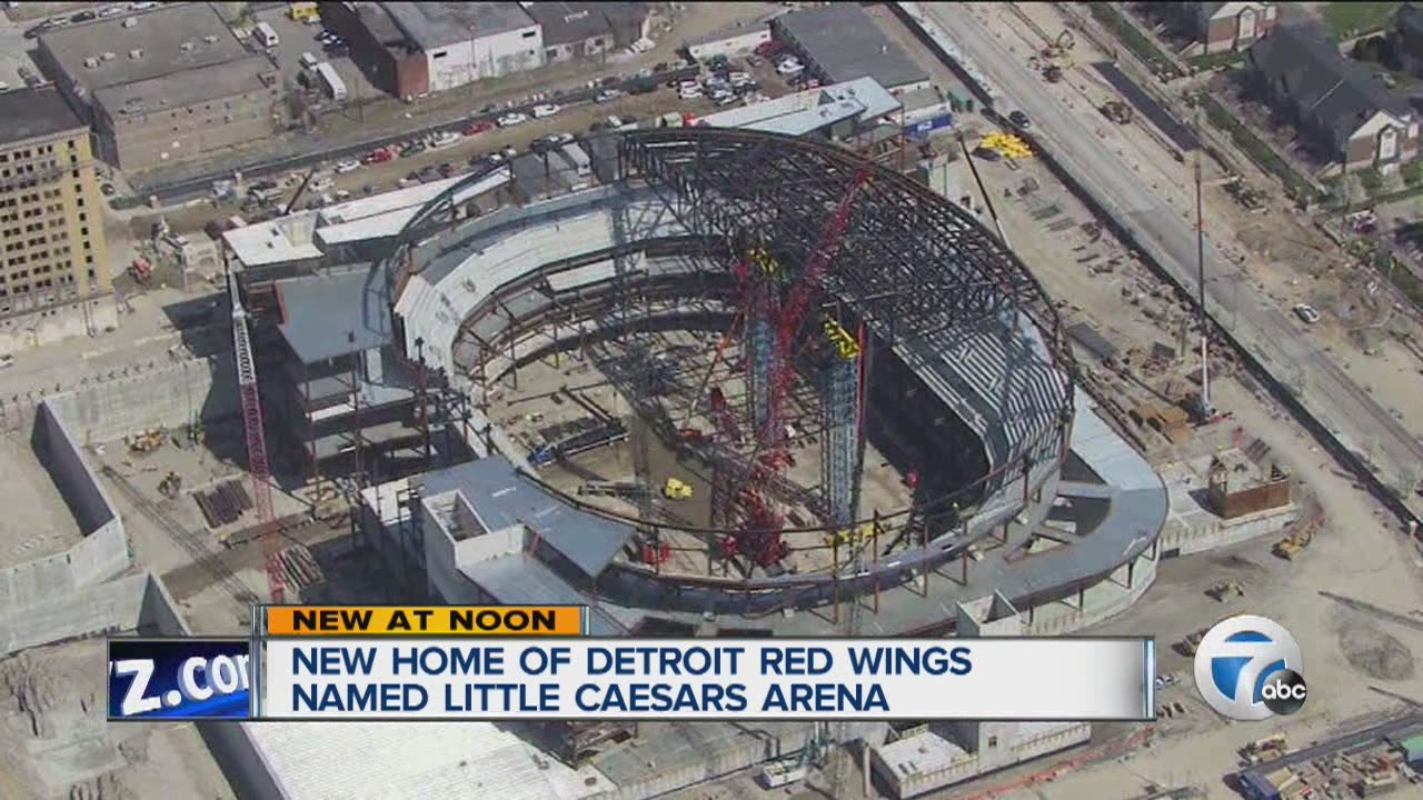 Red Wings new arena named Little Caesars Arena - YouTube