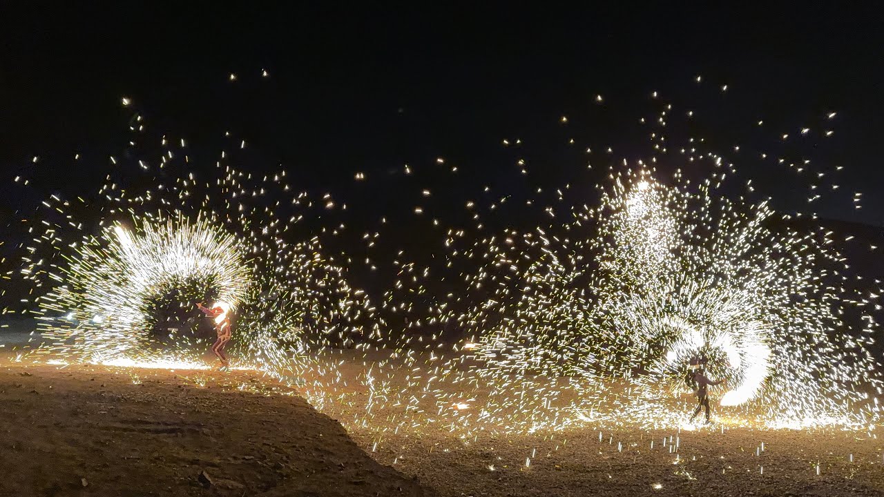 Spectacular fireworks at Agafay desert Morocco 🇲🇦 - YouTube