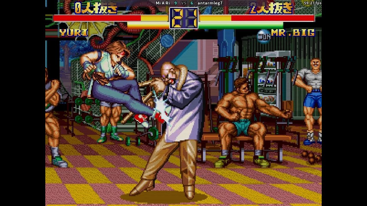 fightcade art of fighting 2 Mi A Ri (Korea) vs antarmleg7 (Korea) - YouTube