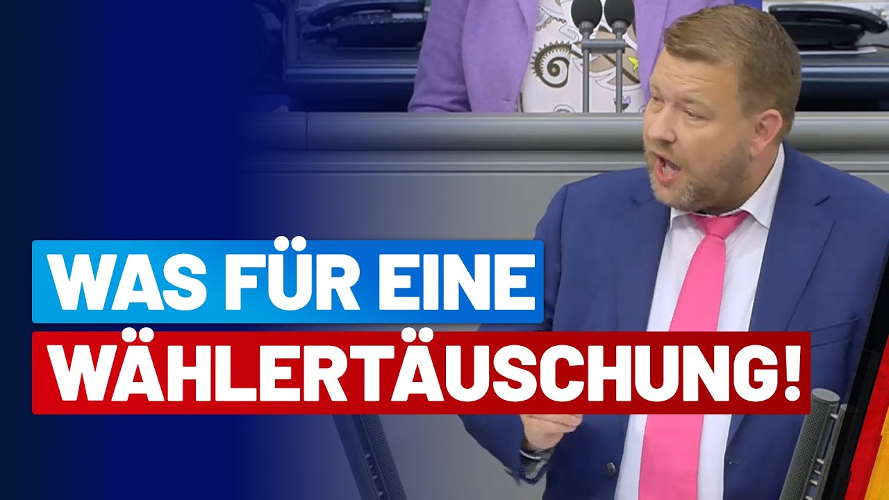 Was für eine Wählertäuschung! -Marcel Queckemeyer- Afd-Fraktion im Bundestag - YouTube