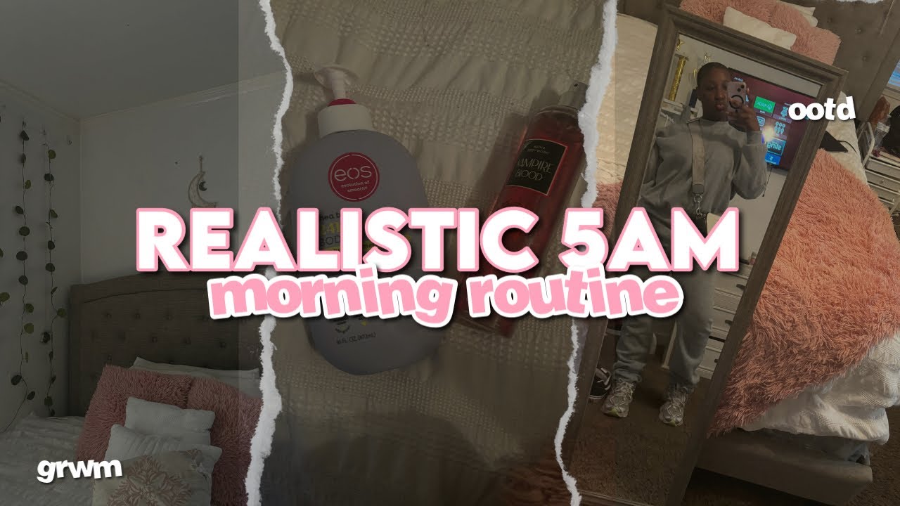 MY REALISTIC 5AM MORNING ROUTINE | ootd, grwm - YouTube
