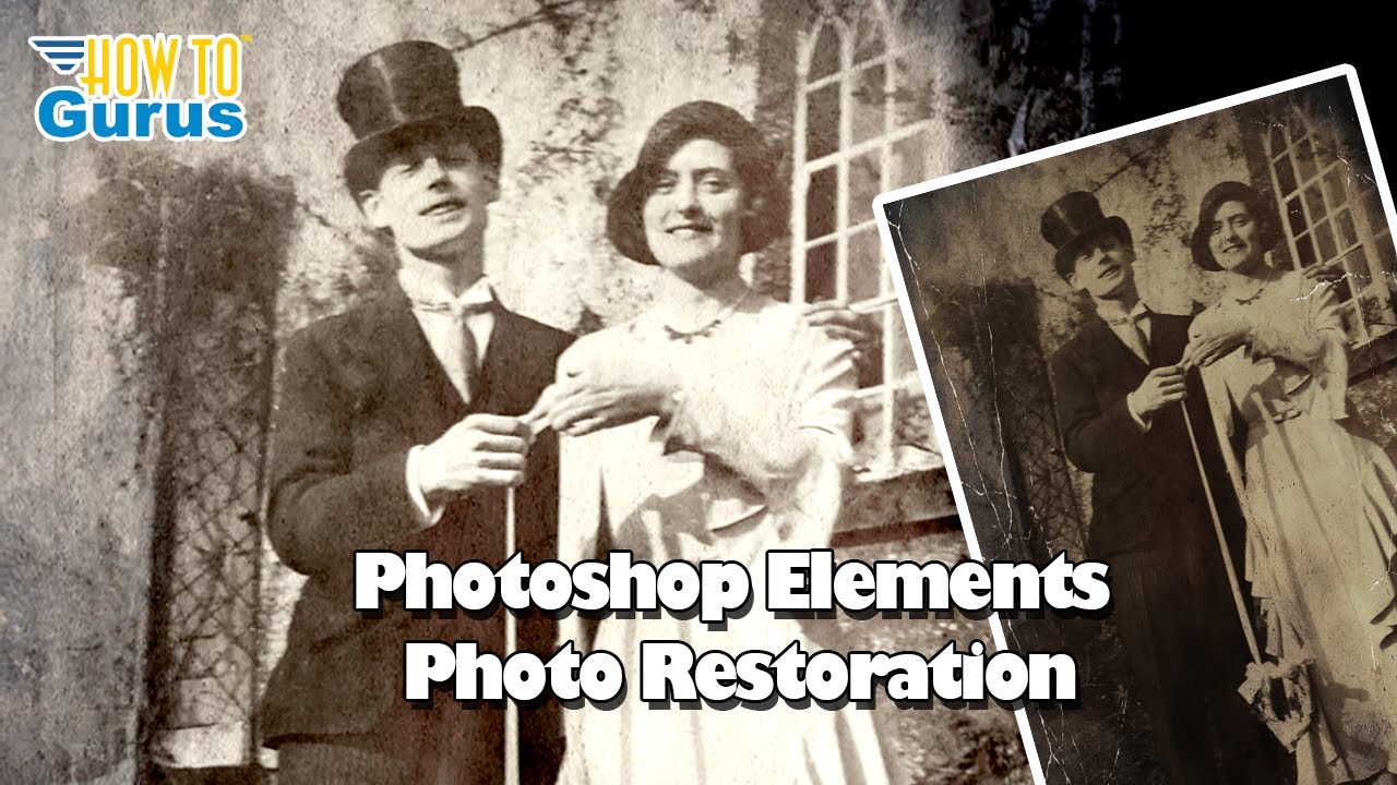 5 Step Photo Restoration - How to Photo Retouching Photoshop Elements ...