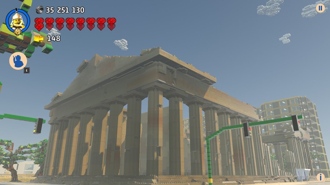 LEGO Worlds - Ancient roman temple (new) in my beautiful desert LEGO ...