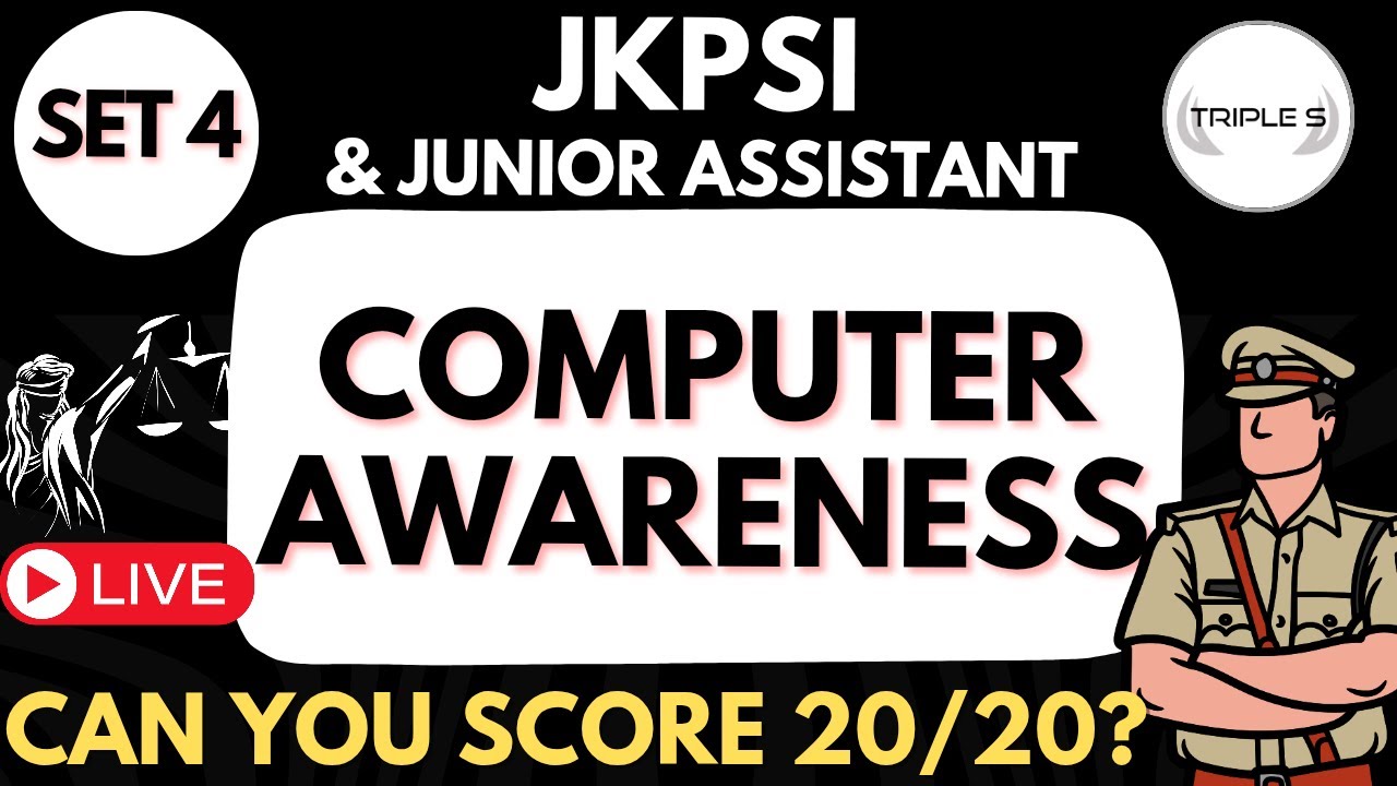 Computer Awareness : Can You Score 20/20 | Important for JKPSI Junior Assistant High Court Exam ...