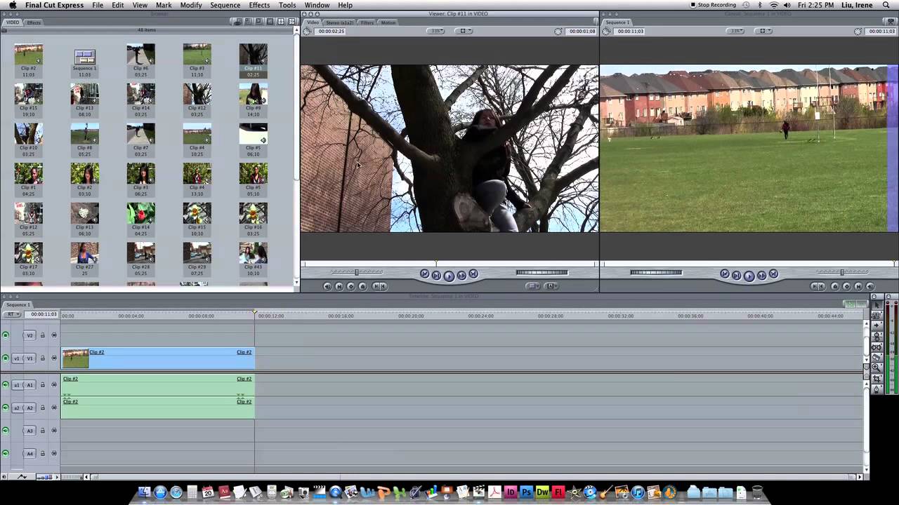 Simple Video Editing Using Final Cut Express - YouTube