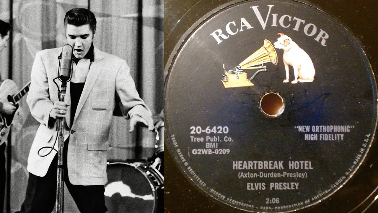 Elvis - Heartbreak Hotel (1956) 78 RPM - YouTube