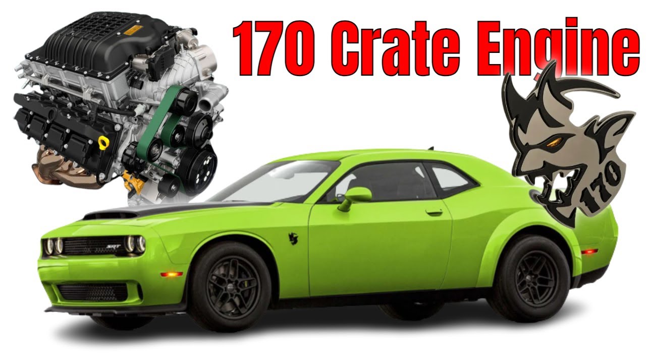 Dodge Challenger Demon 170 Crate Engine - YouTube