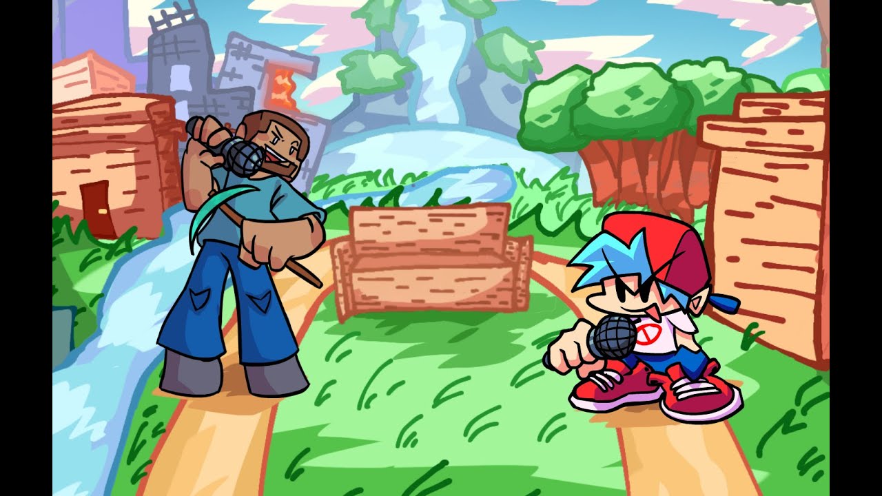 Dirt (sponge from Friday Night Funkin' In Crish's Universe but Steve ...