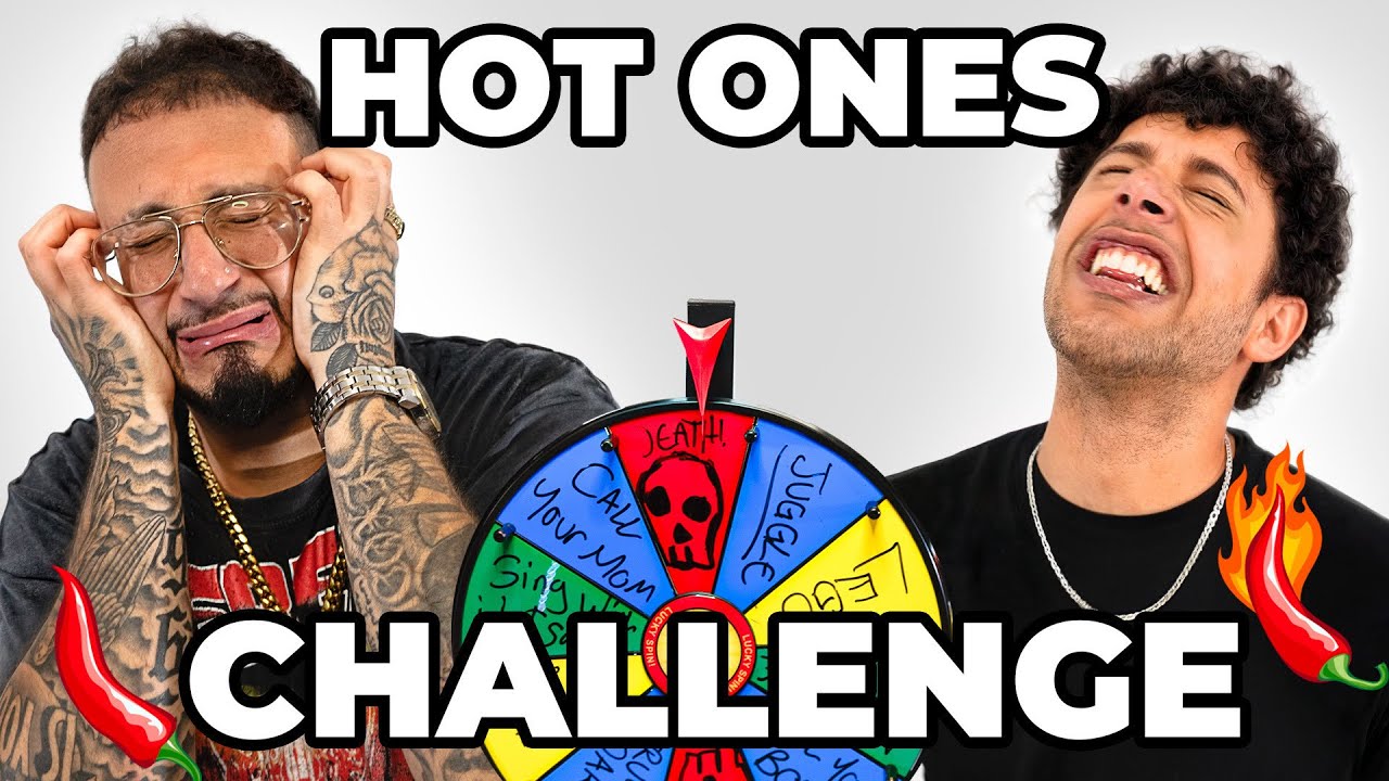 HOT ONES SPICE CHALLENGE ft BEEZA FROM HABIBI SQUAD *GONE WRONG* - YouTube