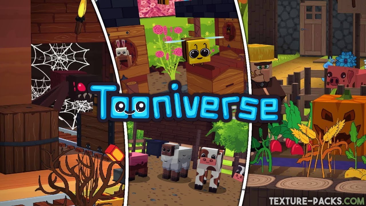 Tooniverse Texture Pack Download for Minecraft - YouTube