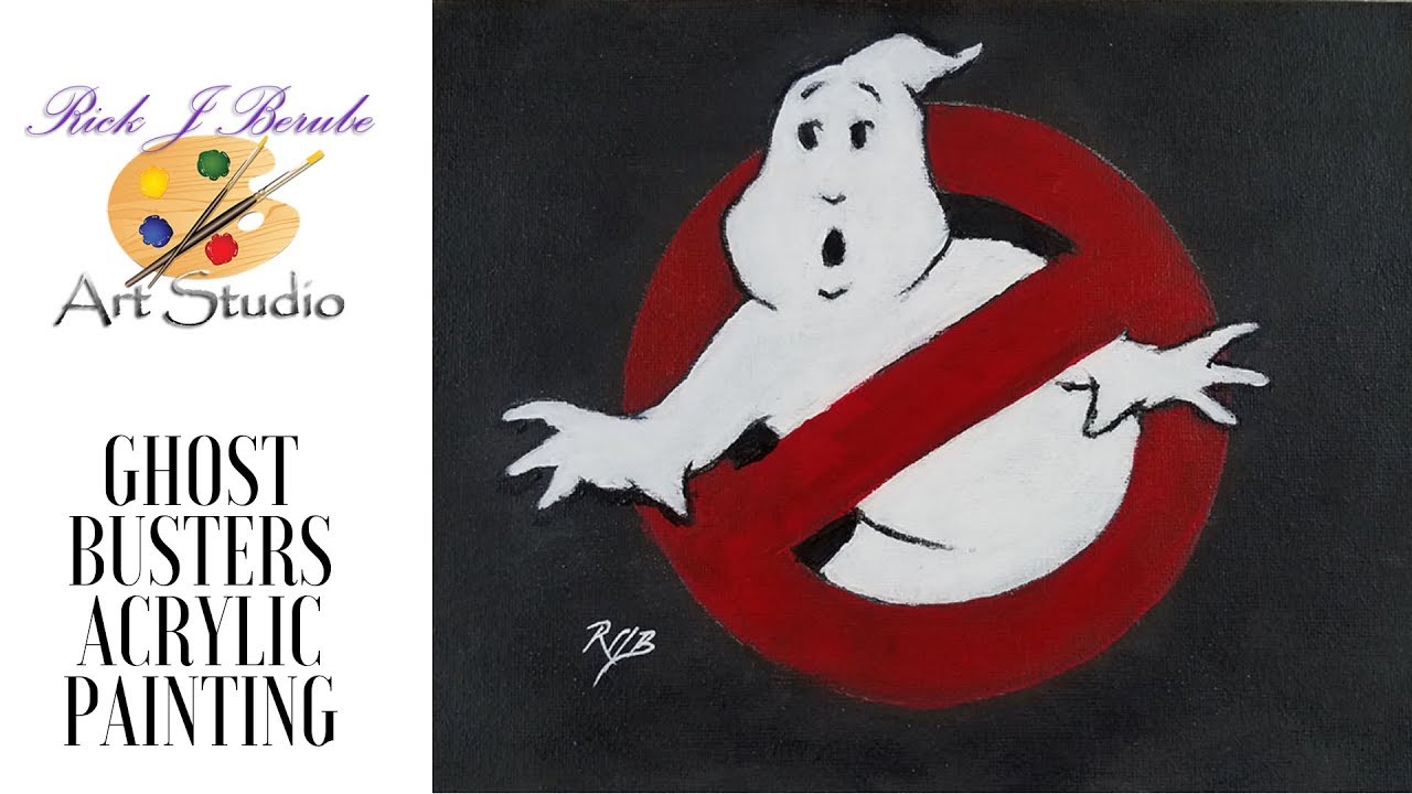 Ghost Busters acrylic painting - YouTube
