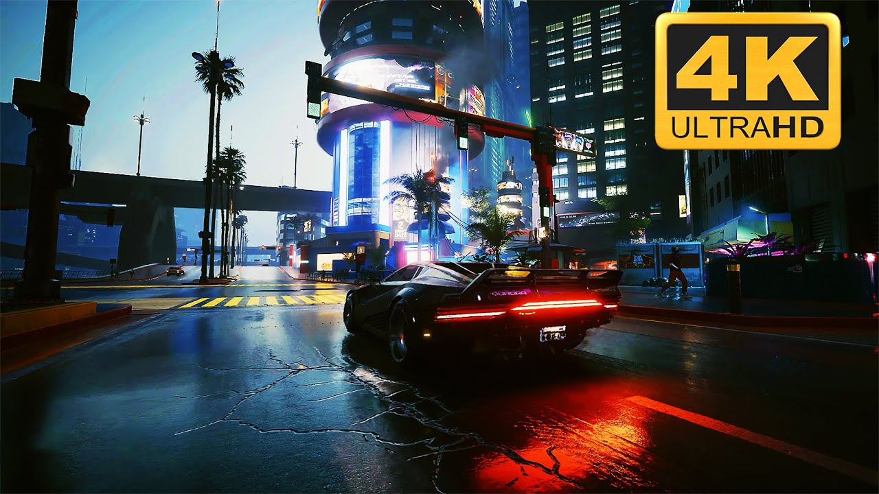 1 Hour Relaxing Night Driving Gameplay from Cyberpunk 2077 | Ultra ...