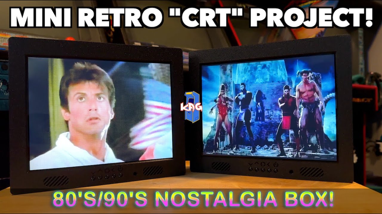 My Mini Retro "CRT" Nostalgia TV Project! | Showing it & Tutorial To ...