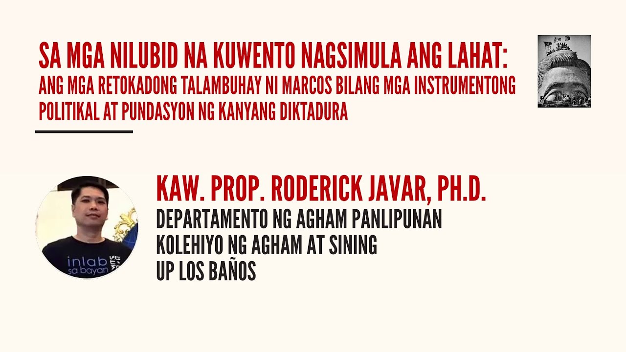 PS 21 Lecture Series | Sa Mga Nilubid na Kuwento Nagsimula ang Lahat ...