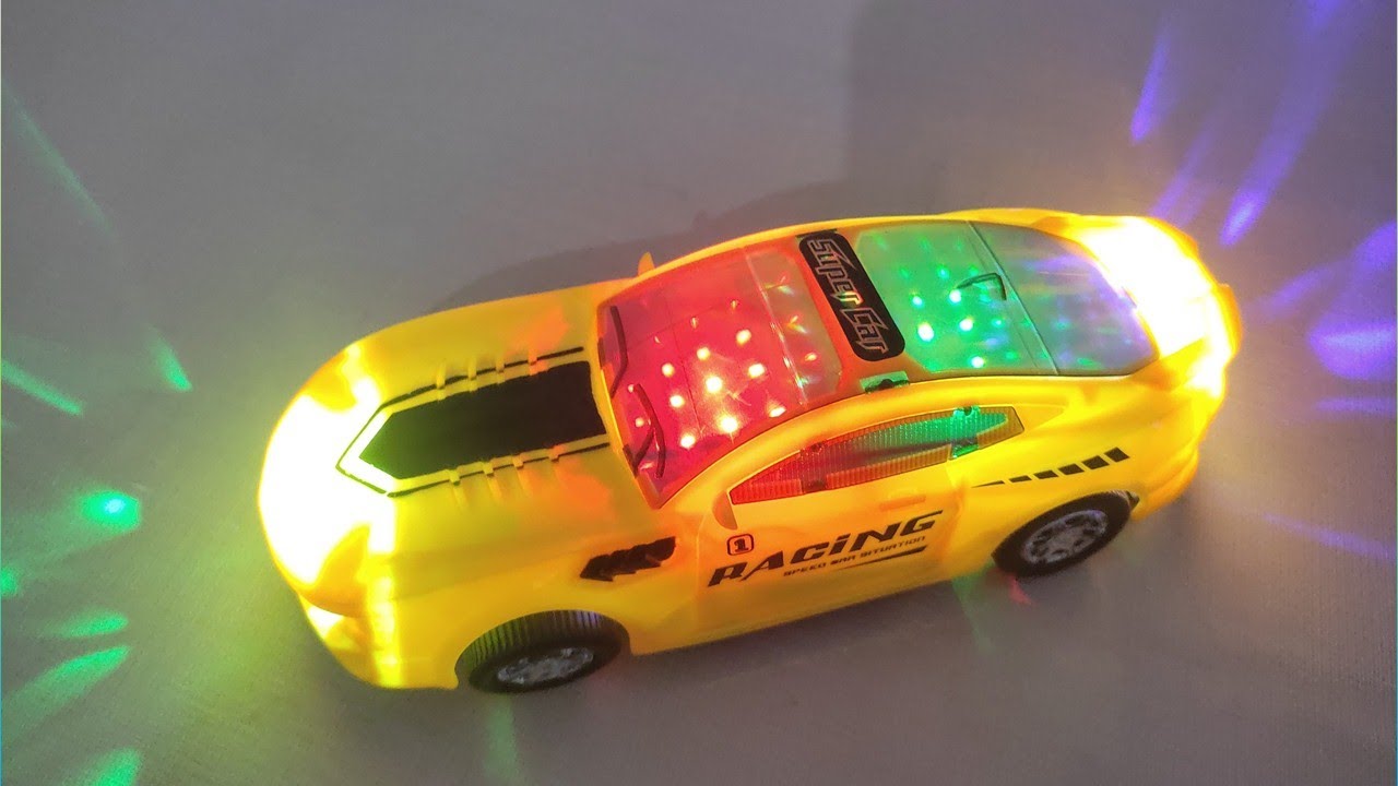 Super Racing Car 3D Flashing Light Music Toy For Kids Unboxing ...