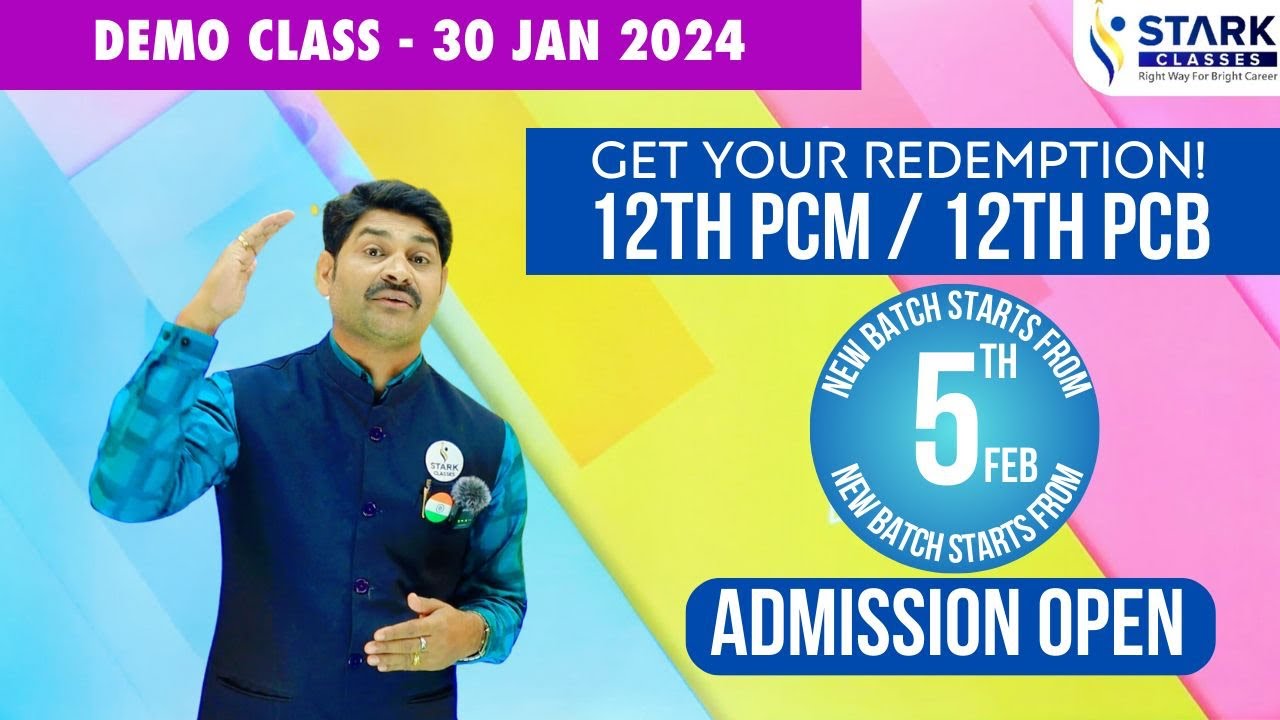 Big Announcement by Stark Classes Latur | 12th PCB / PCM | Admissions Open | Demo Class - YouTube