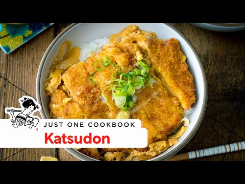 Katsudon (Pork Cutlet Rice Bowl) Recipe かつ丼のレシピ (作り方) - YouTube