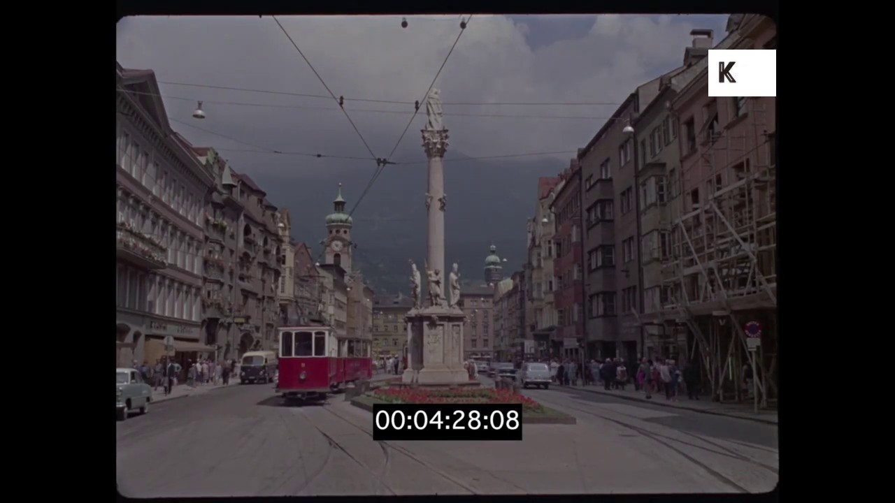 1950s, 1960s Austrian Town Centre, 35mm - YouTube