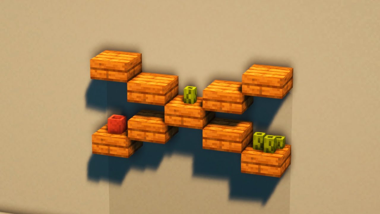 Minimalistic Shelf In Minecraft - YouTube