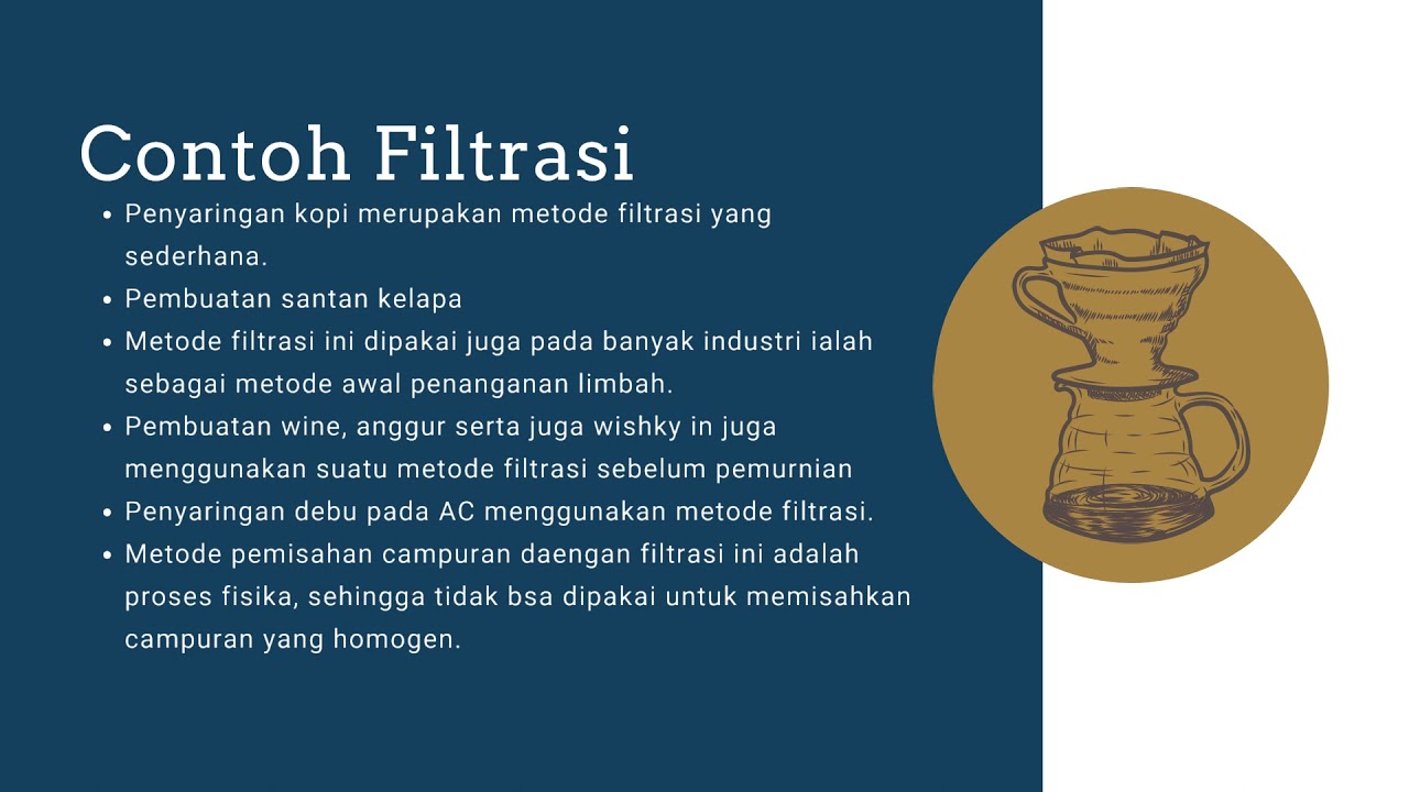 METODE FILTRASI (PENYARINGAN) - YouTube
