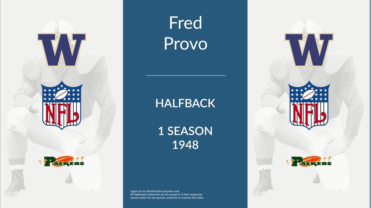 Fred Provo: Football Halfback - YouTube