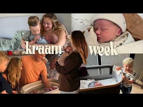 De eerste ontmoeting, Ik zit er doorheen & Lichaam na de Bevalling | Kraamweek Deel 1🫧🩵