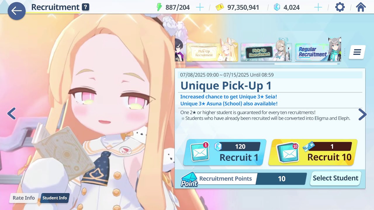 Blue Archive - Gacha Pull Animation 3-star (JP Voice) - YouTube