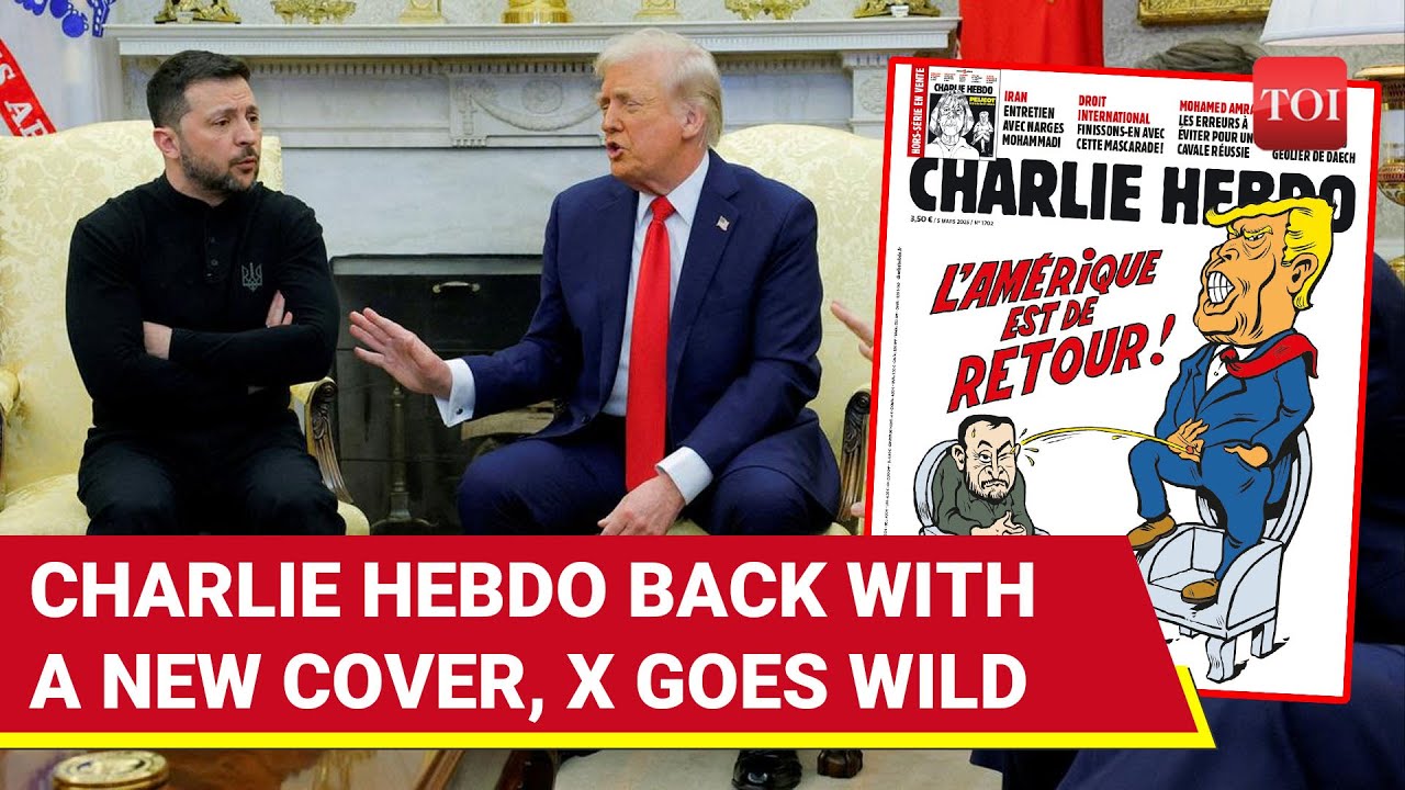 Charlie Hebdo's Trump-Zelensky Cartoon Explodes 'X' | Big Dig At U.S ...