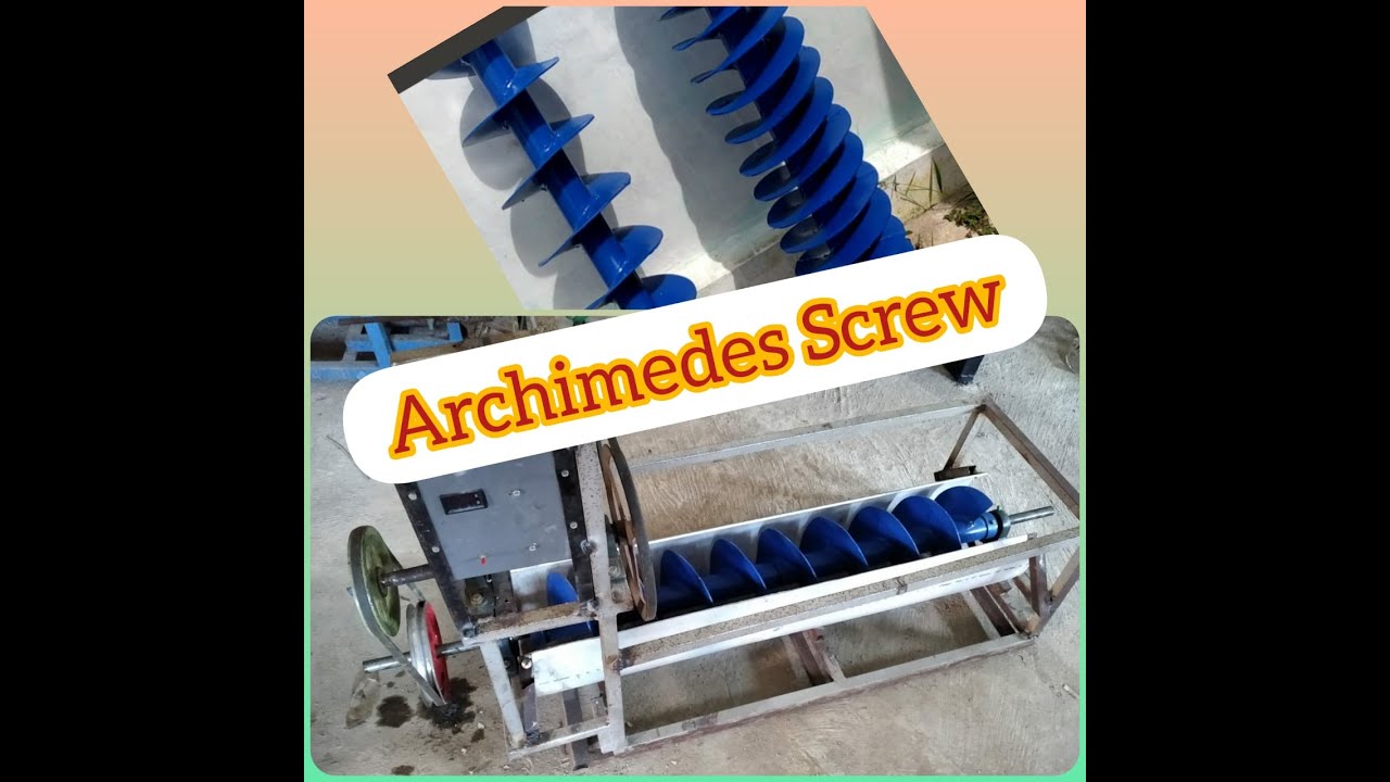 Turbin Archimedes Screw dari Plat PVC - YouTube