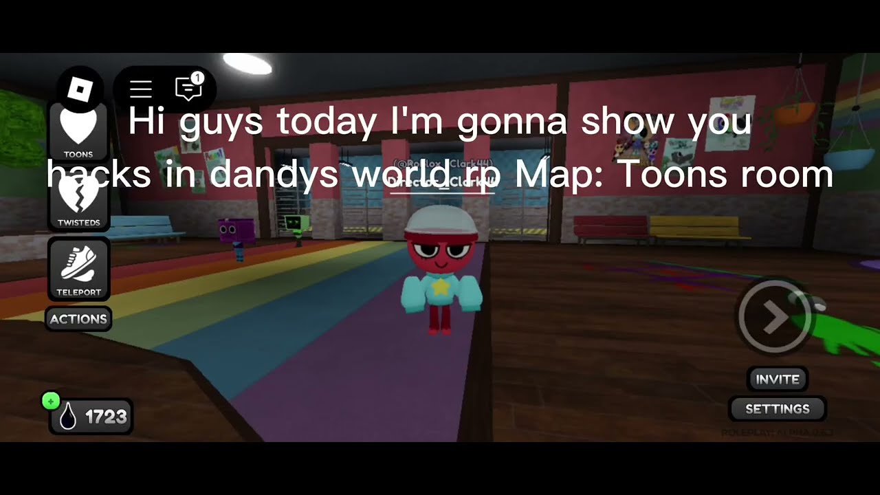 Hacks in Dandys World RP Toons Room - YouTube