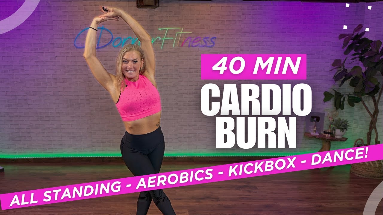40-Min Dance & Cardio Kickboxing | Steady-State Workout with Low & High ...