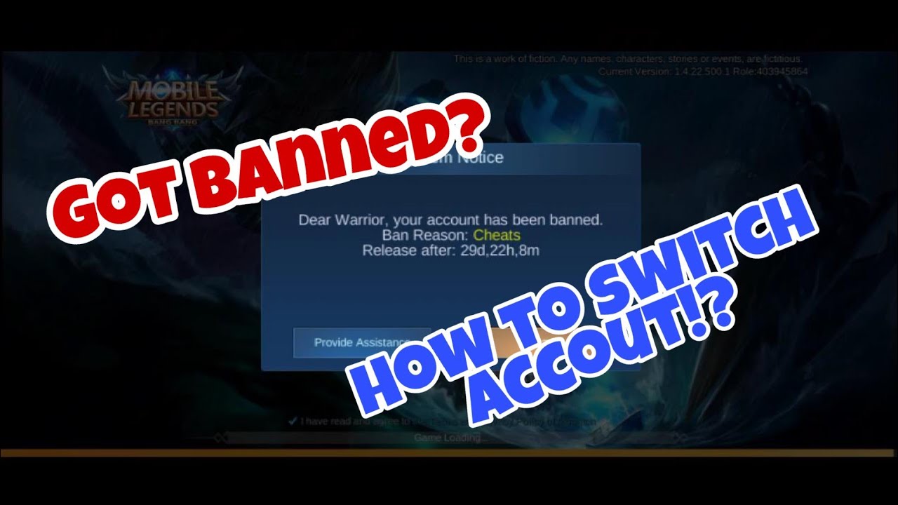 ML Banned Account - How To Switch Account | How To Switch Account In ...