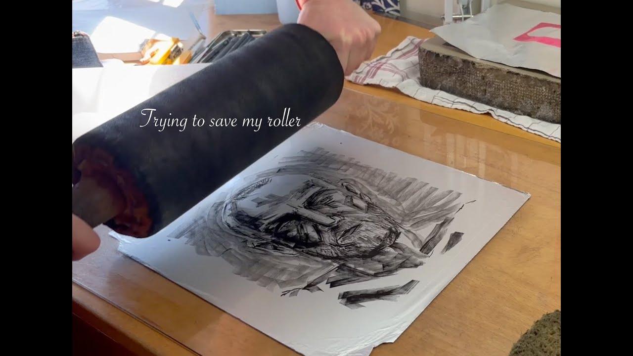 Home Lithography Studio - Roller TLC - YouTube