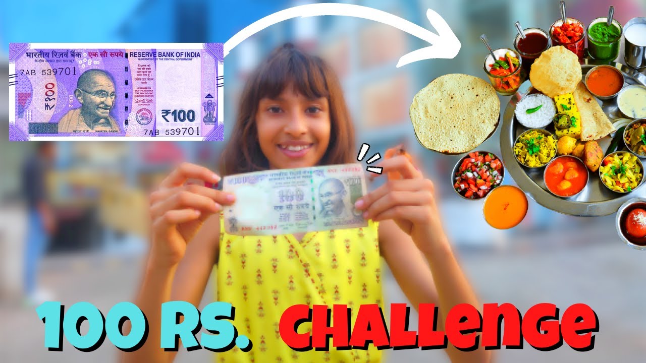 Living on 100 Rupees For 24 Hours Challenge | 100 Rupees Challenge ...