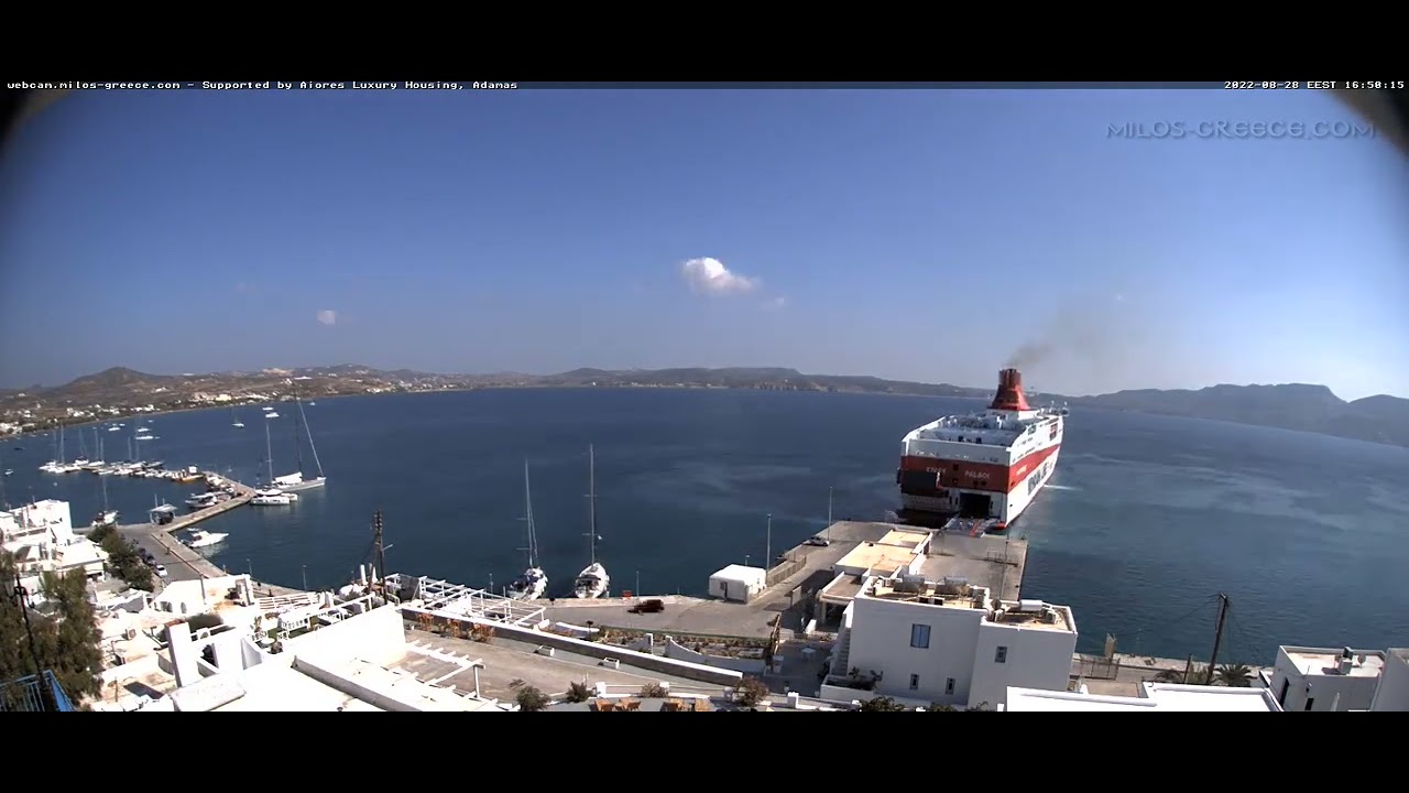 28-Αυγούστου-2022,Adamas Milos Port Camera Timelapses.gr - YouTube