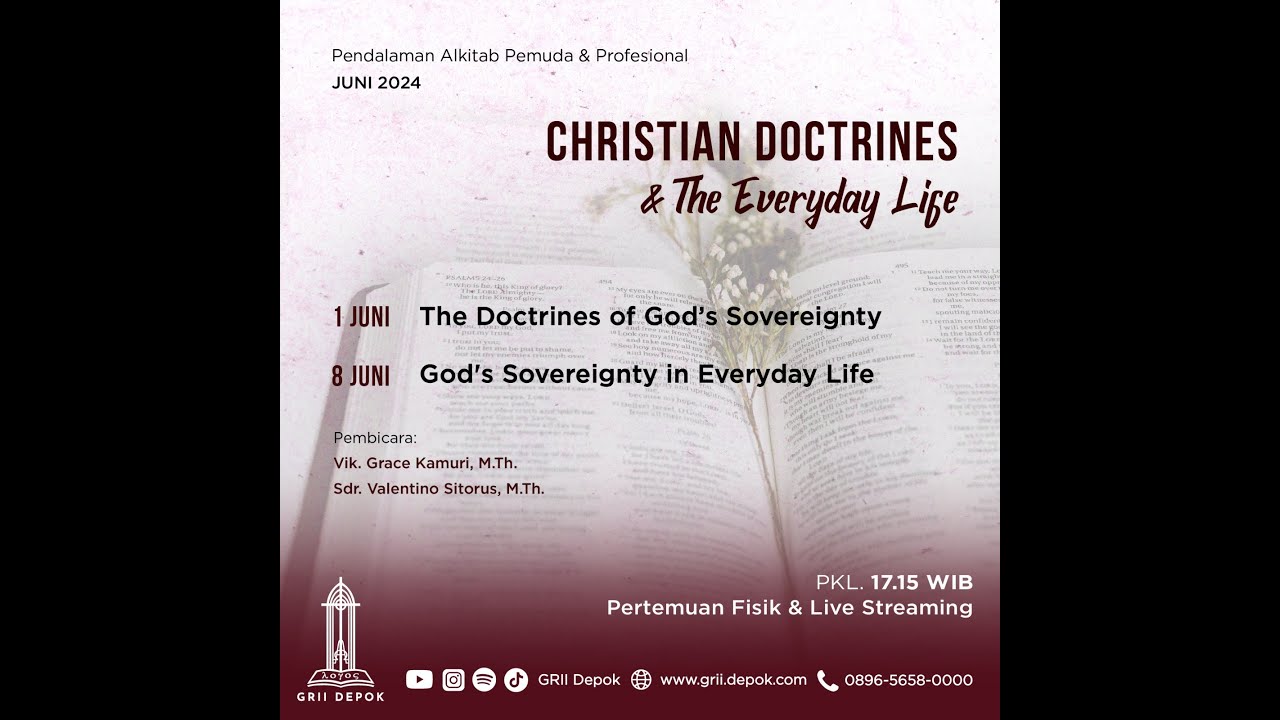 THE DOCTRINE OF GOD'S SOVEREIGNTY | PA PEMUDA & PROFESIONAL - 1 Juni ...