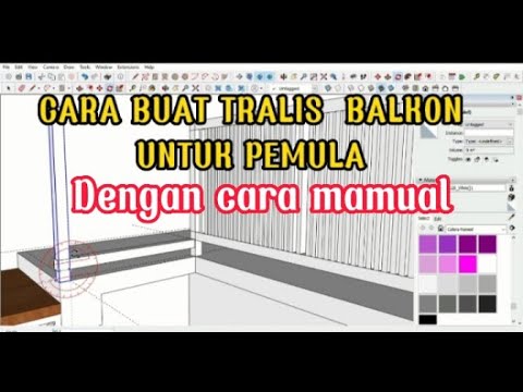 CARA BUAT RAILING TANGGA DI SKETCUP#sketchup #tutorial #shortsfeed # ...
