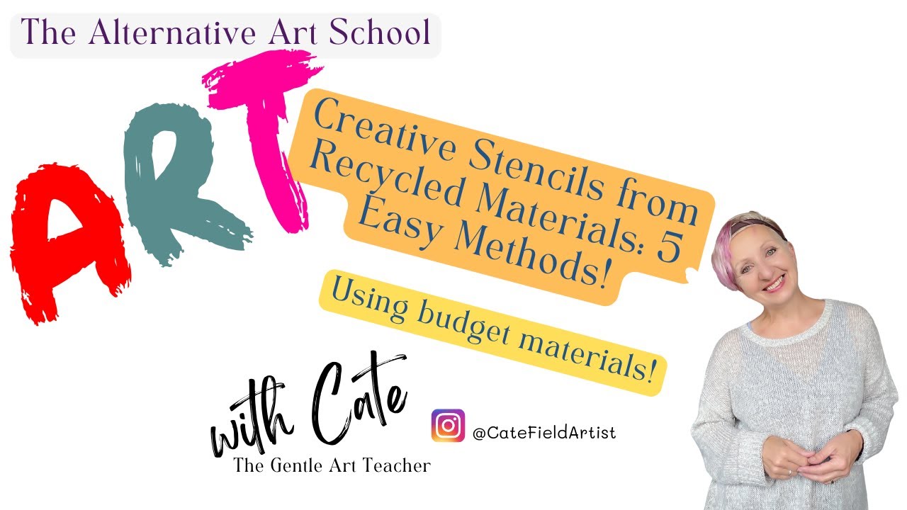 Upcycled Art: 5 DIY Stencils Using Everyday Materials - YouTube