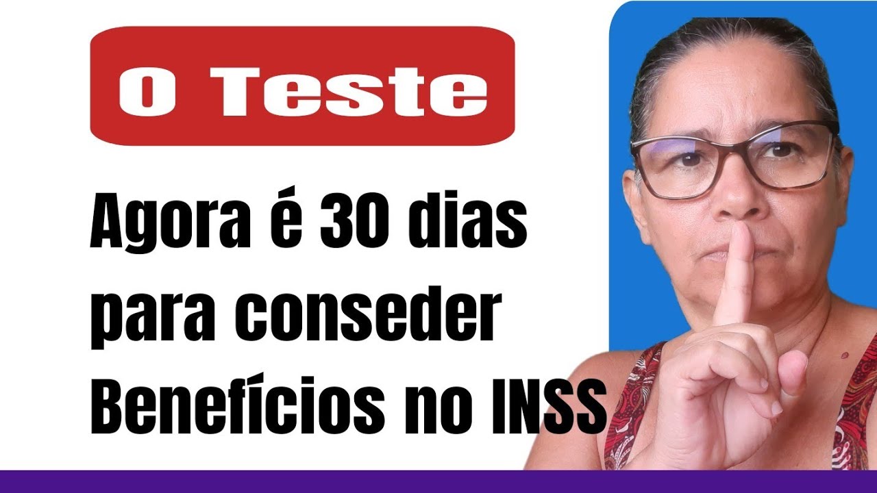 O Teste agora é 45 e 30 dias - YouTube