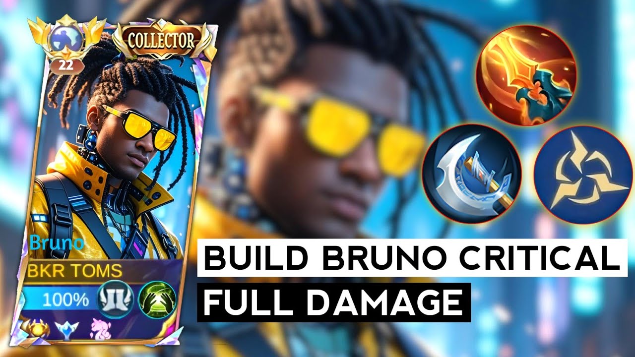 BRUNO FULL DAMAGE FULL CRIT! Sakitnya GAK NGOTAK!! | MLBB Gameplay ...